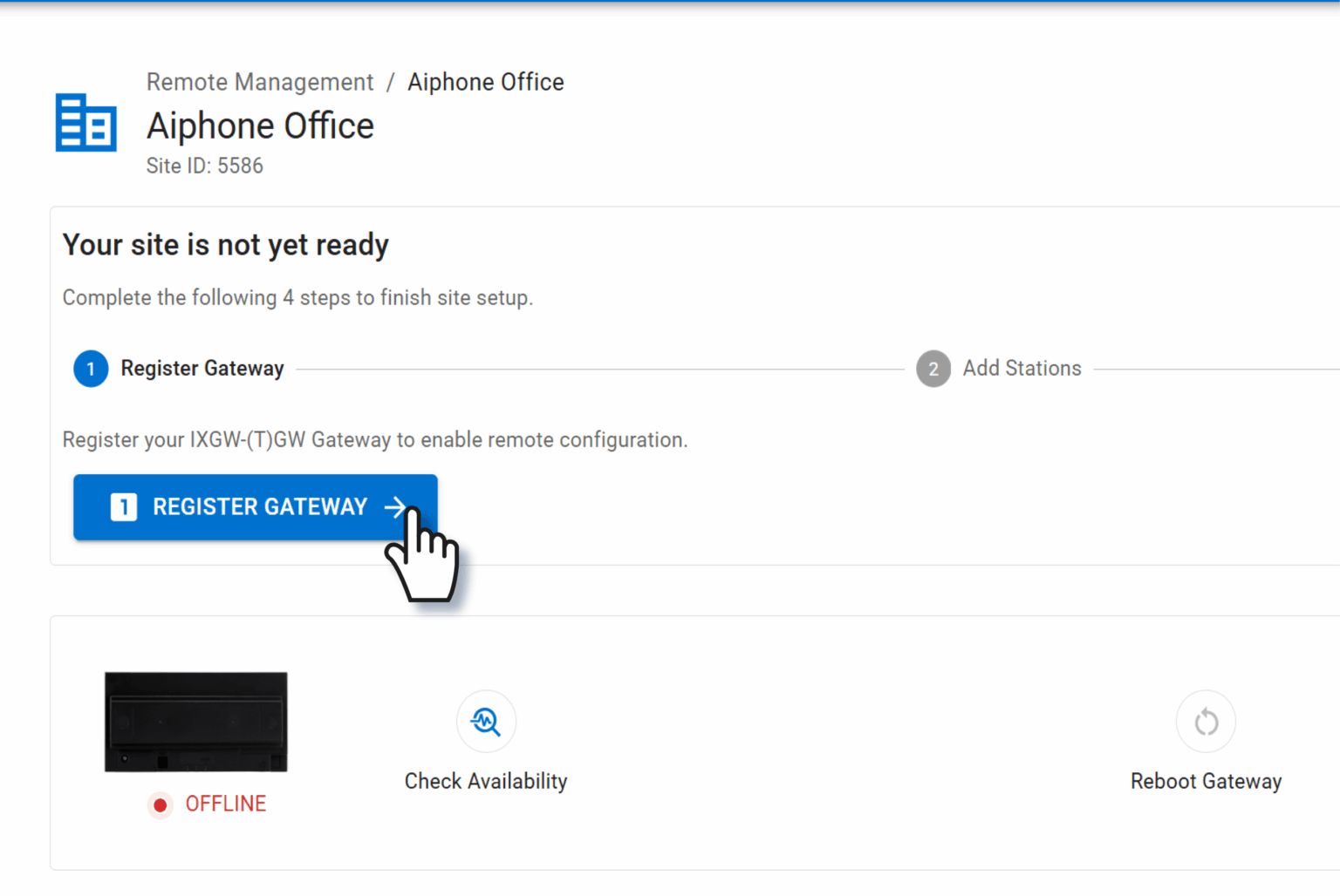 Remote Management Guide: Initial Set-Up (Multi-Tenant) - Aiphone