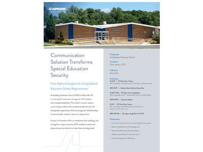 Archbishop Damiano School - Case Study - Aiphone